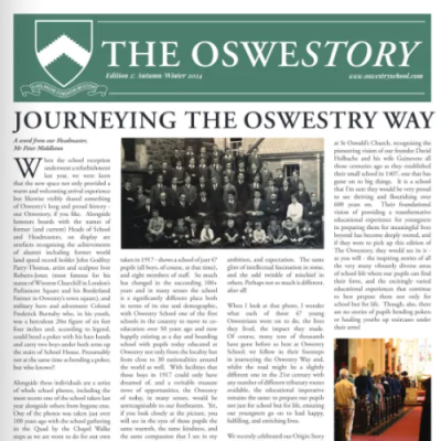 Edition 2 of The oswestry | News | Oswestry School