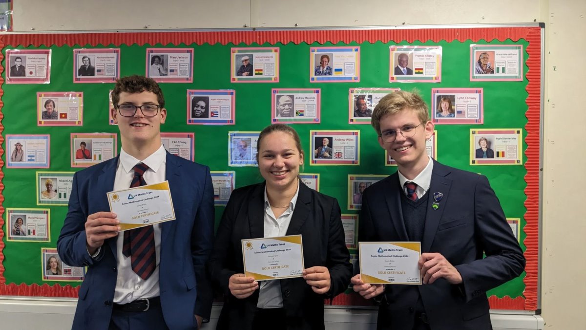 Senior UK Maths Challenge success for sixth form pupils | News ...